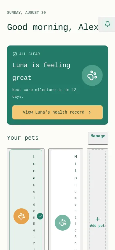 VetCare Mobile App