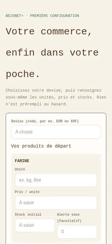 Beignet+ Gestion Mobile