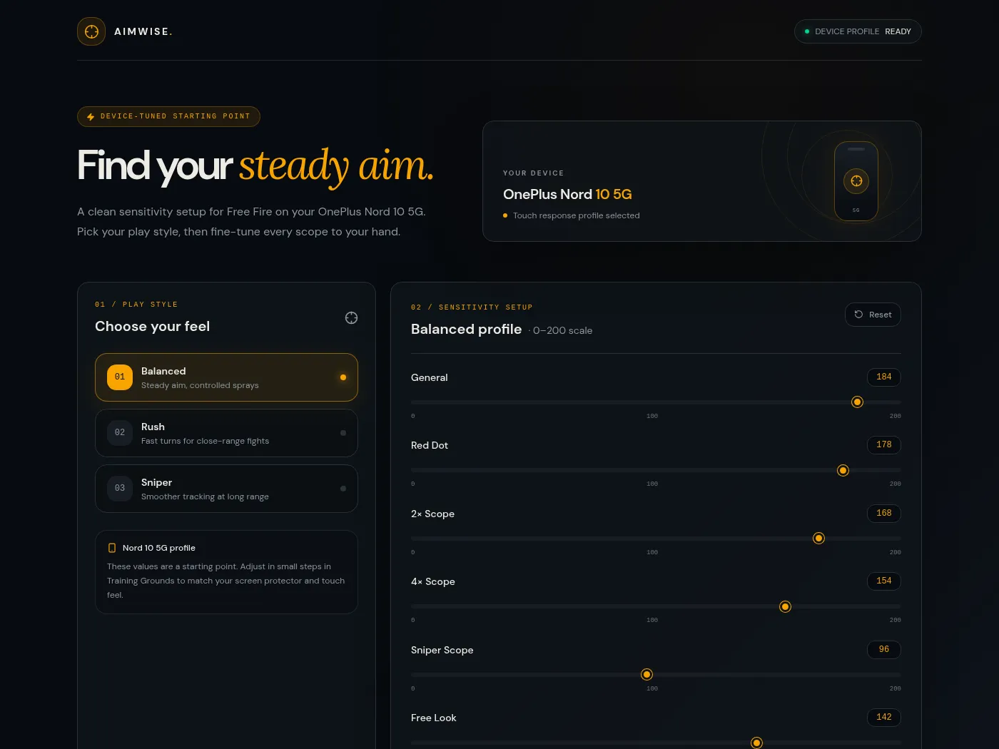 Free Fire Sensitivity Optimizer