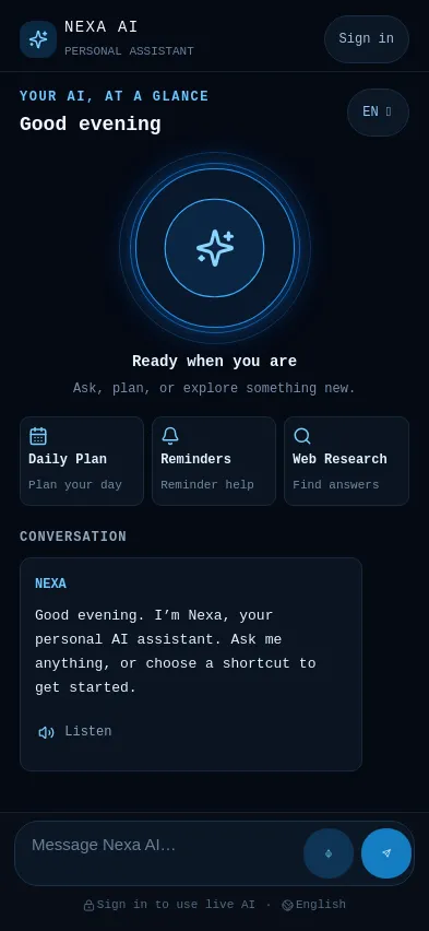 Nexa AI Assistant