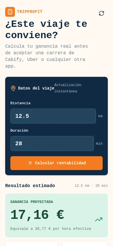 TripProfit Calculator