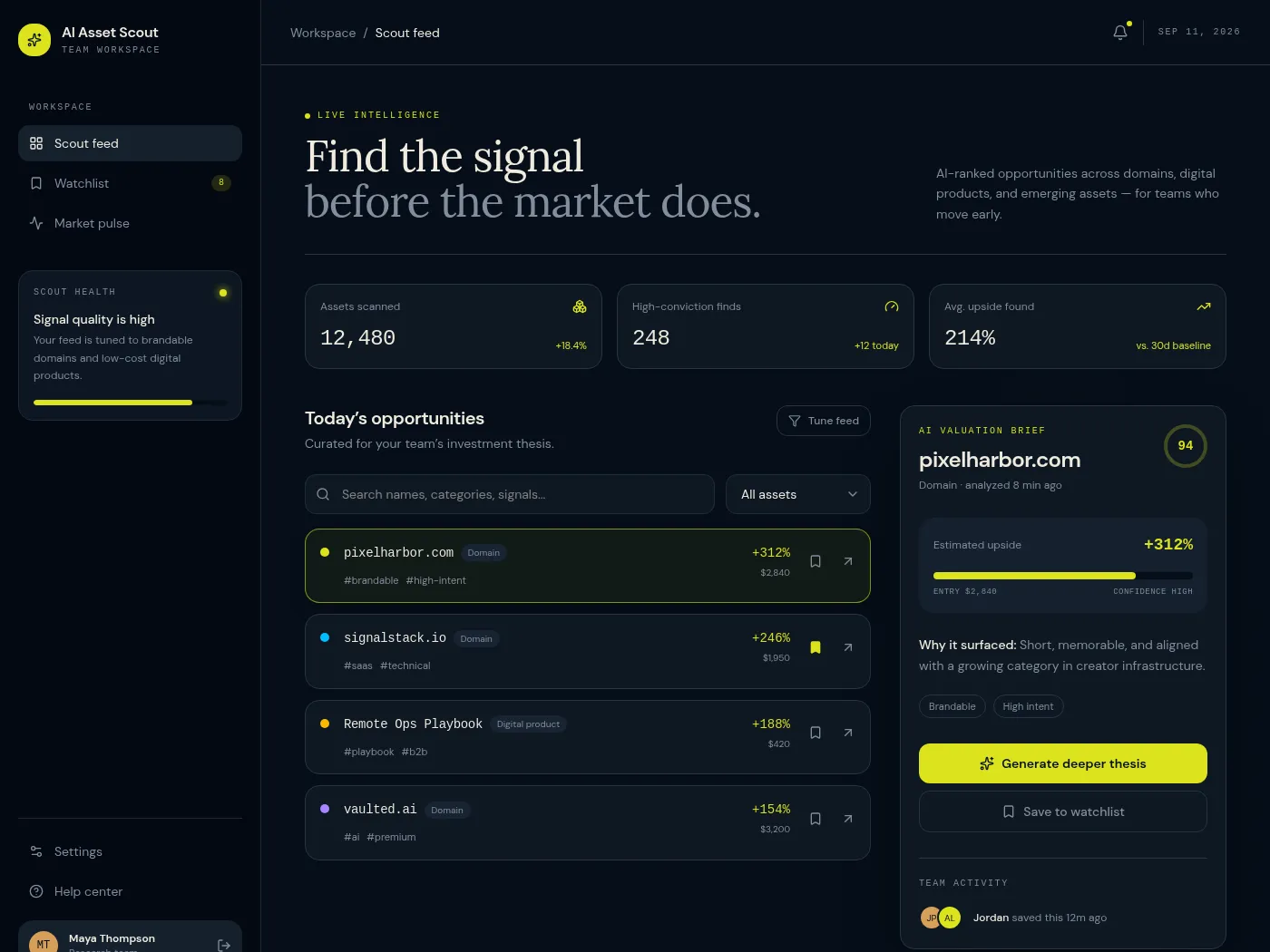AI Asset Scout