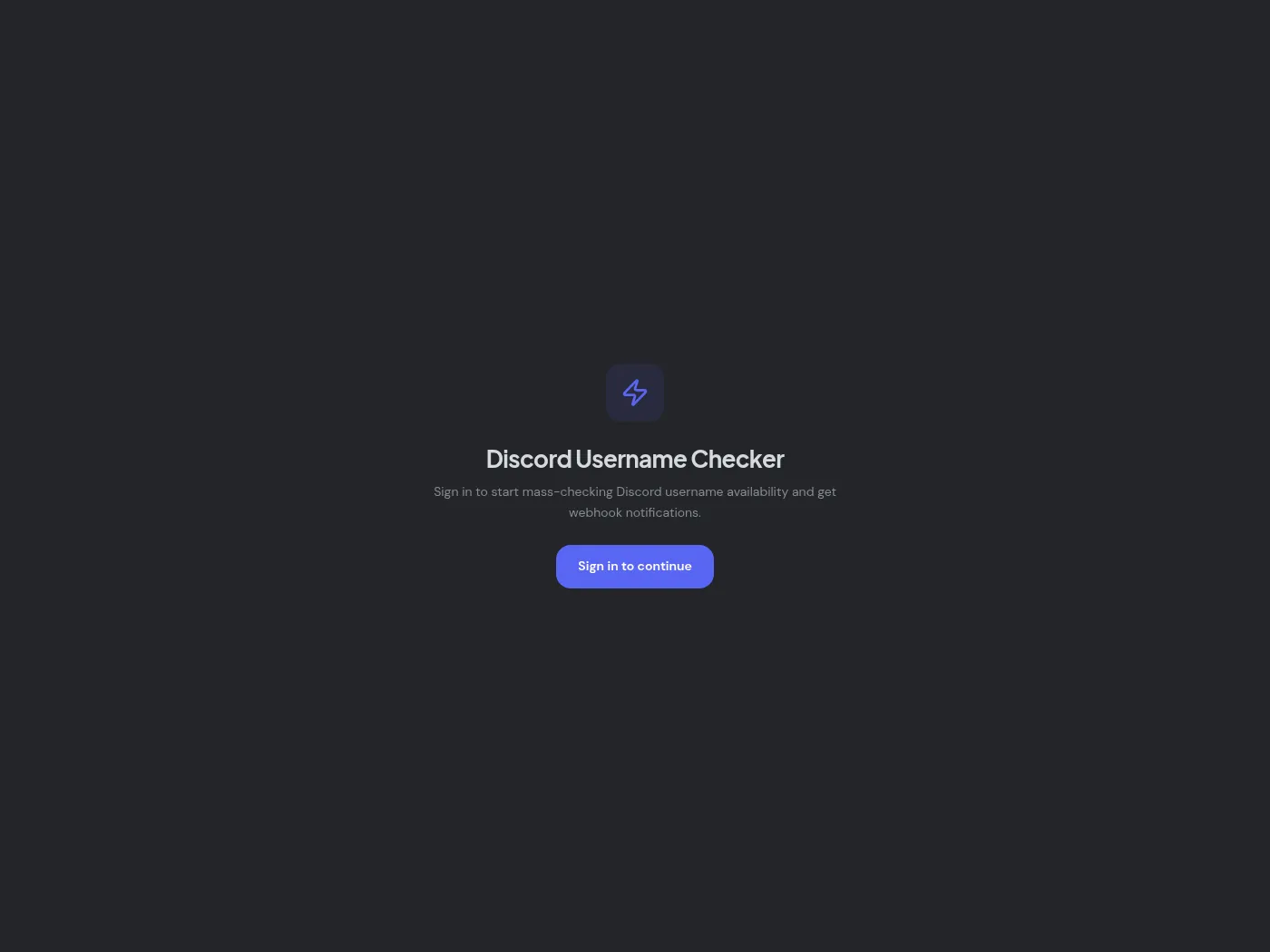 Discord Username Checker