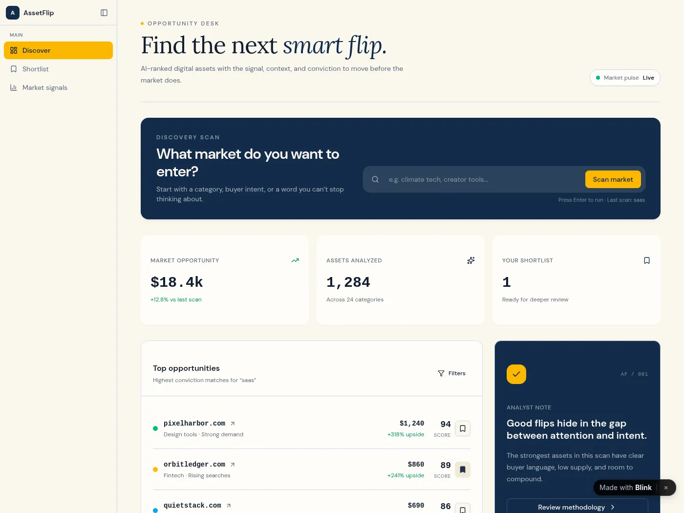 AssetFlip AI Platform