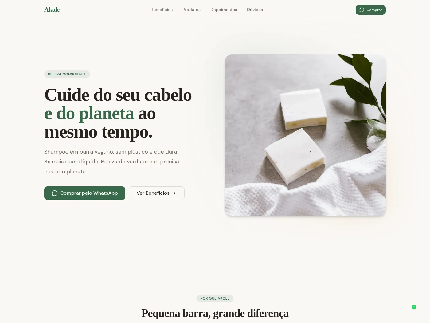 Akole Shampoo Site