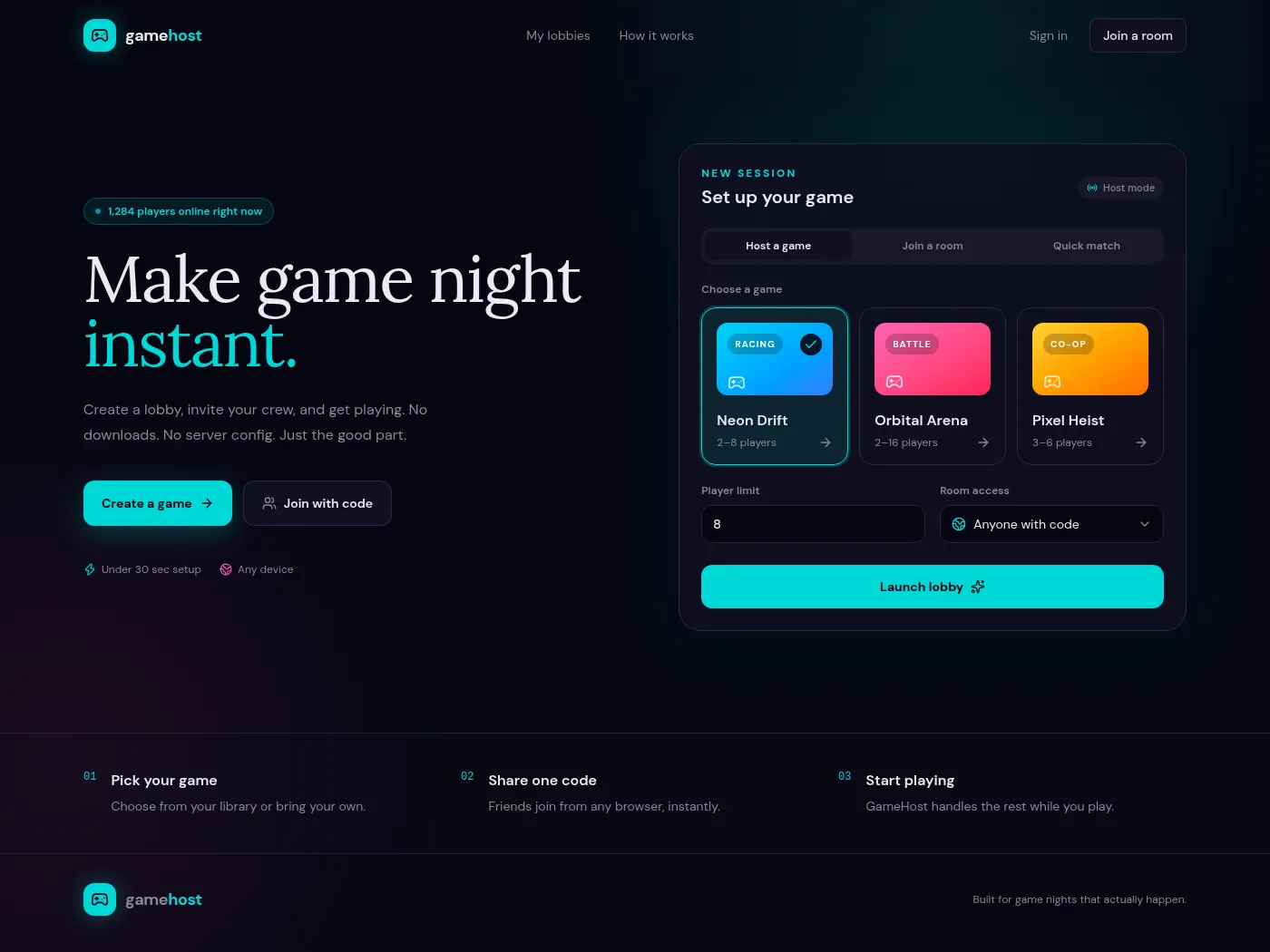 GameHost Platform
