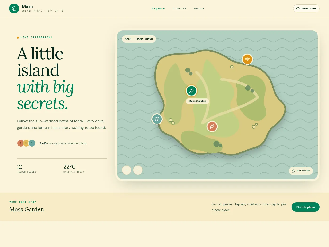 Decorative Island Map