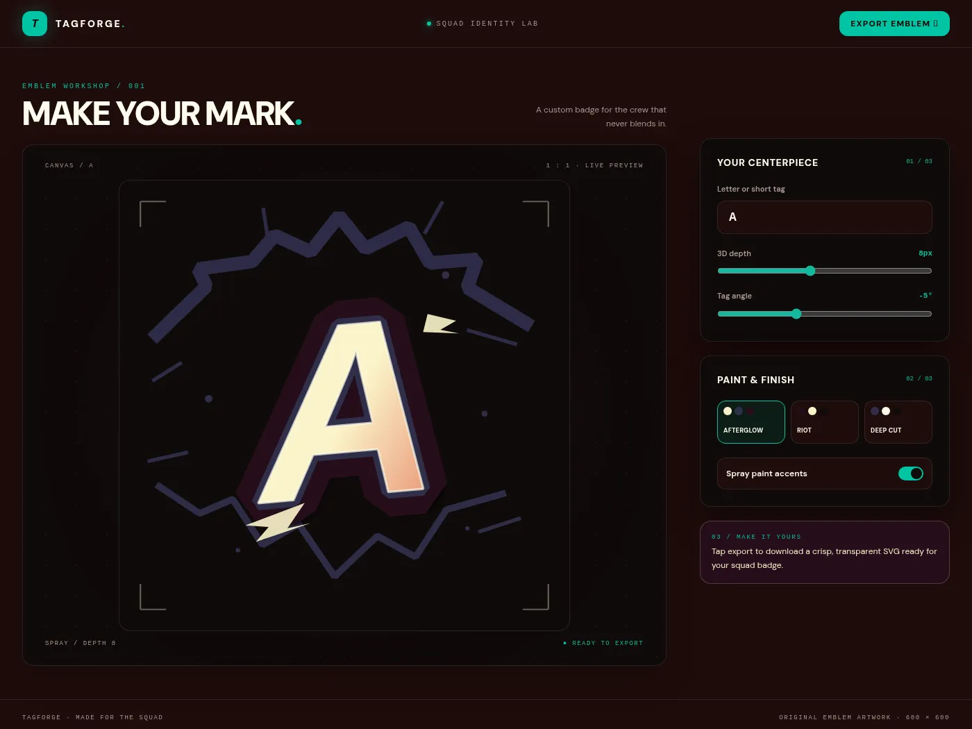 Graffiti Emblem Creator