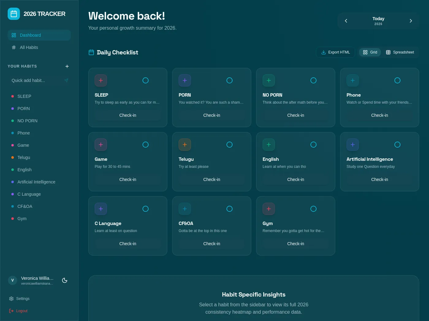 2026 Habit Tracker