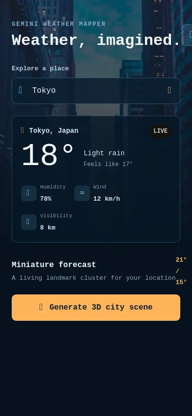 Gemini Weather Mapper