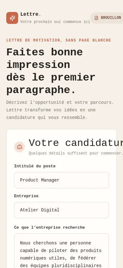 LettreMotivator