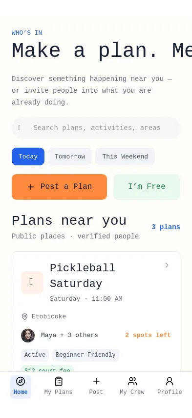 Who’s In Social Platform