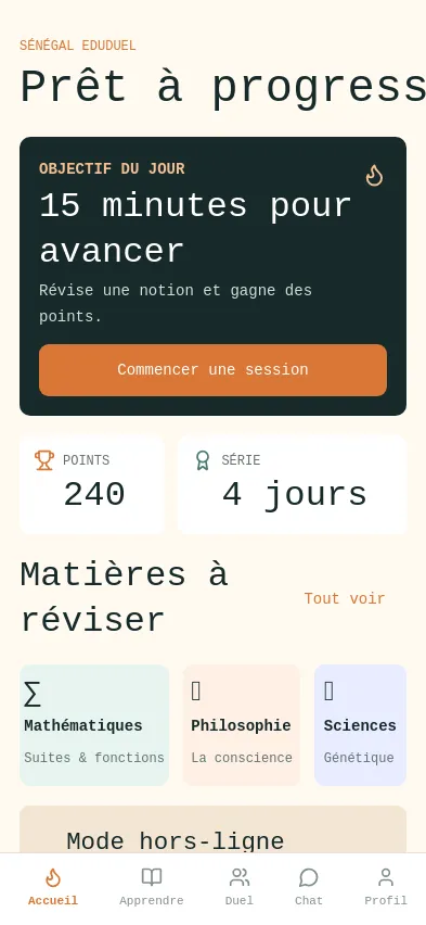 Sénégal EduDuel Mobile