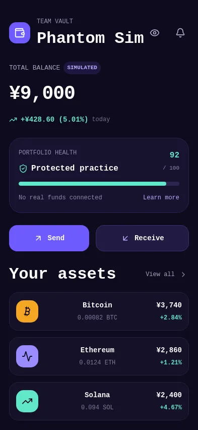 Phantom Wallet Simulator
