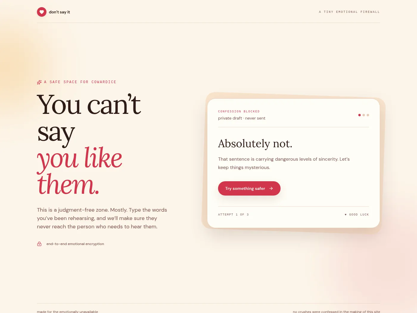 Apology Interactive Web