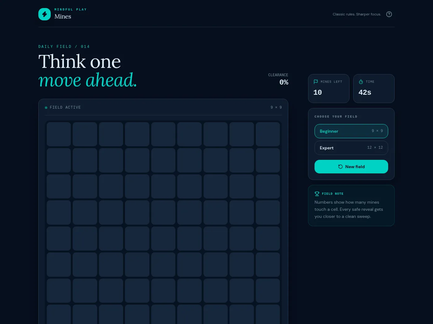 Mines Strategy Game