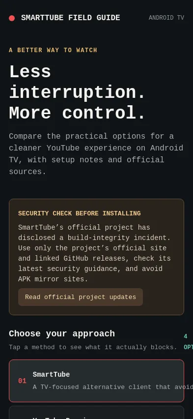 SmartTube TV App