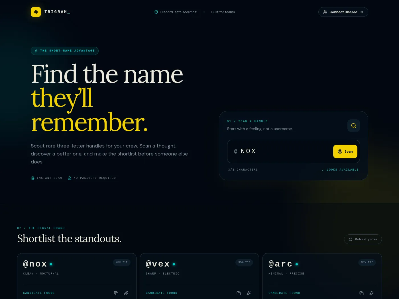 Discord Name Finder