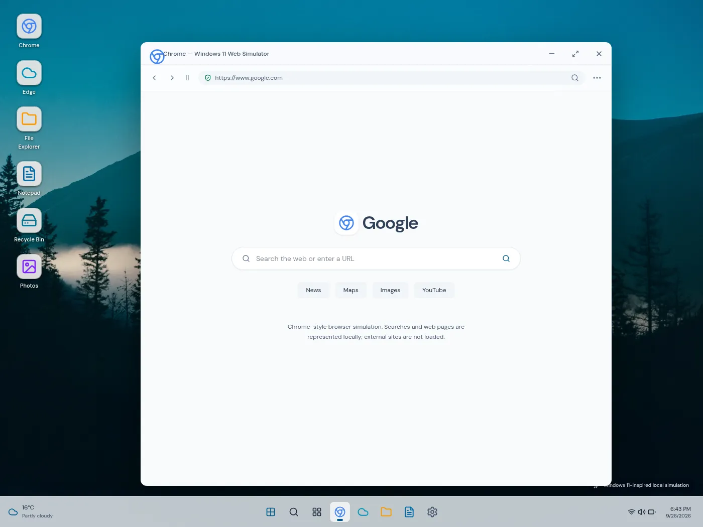 Win11 Web Emulator