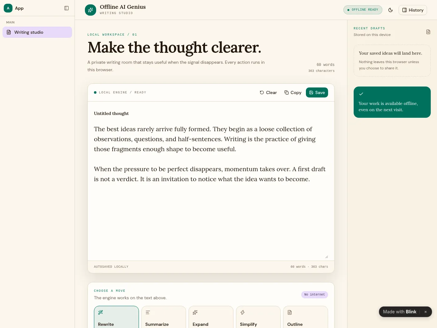 Offline AI Genius