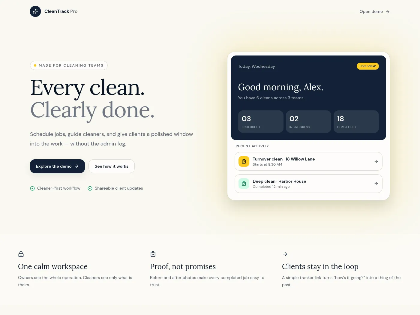 CleanTrack Pro