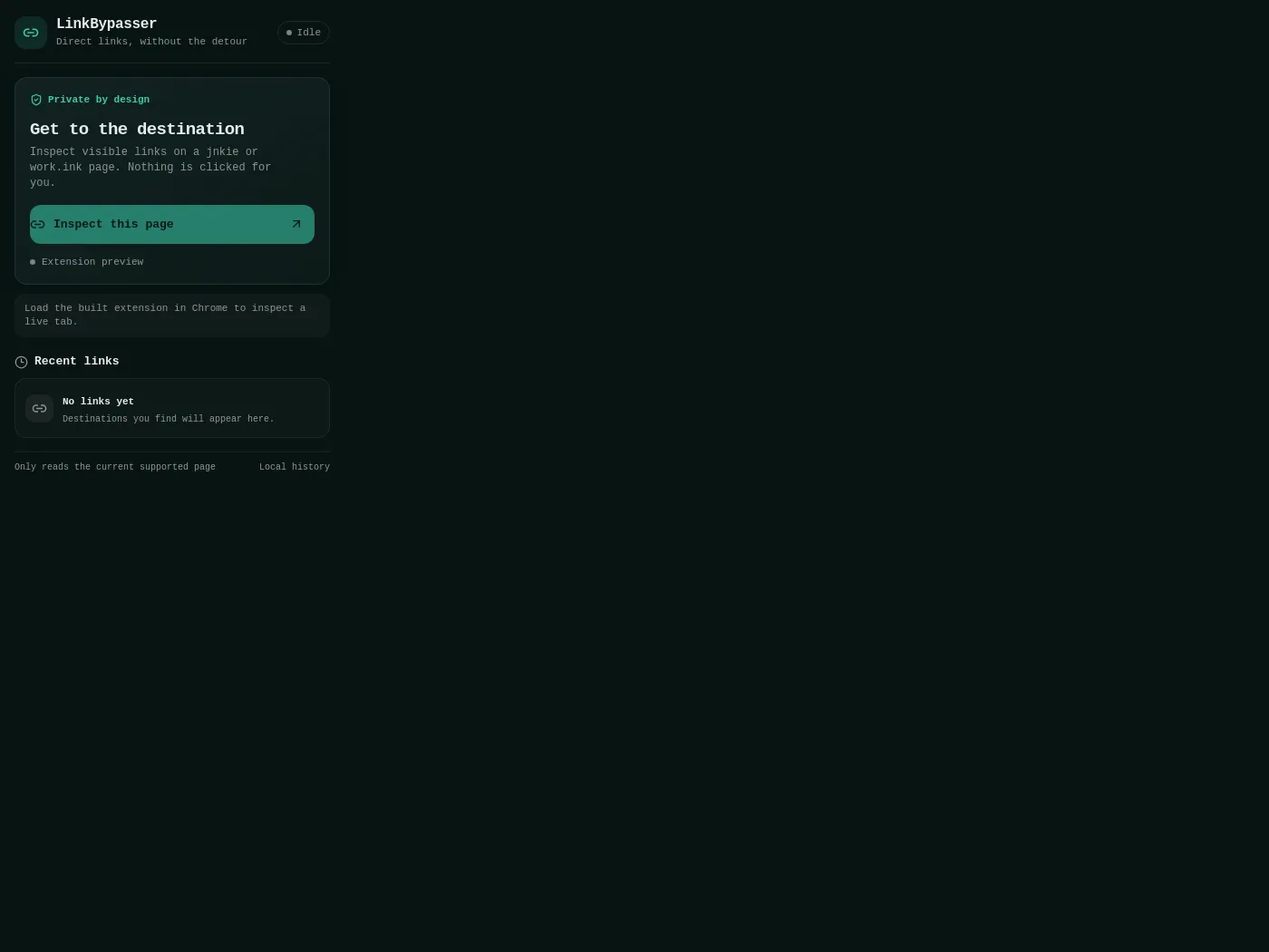 LinkBypasser Extension