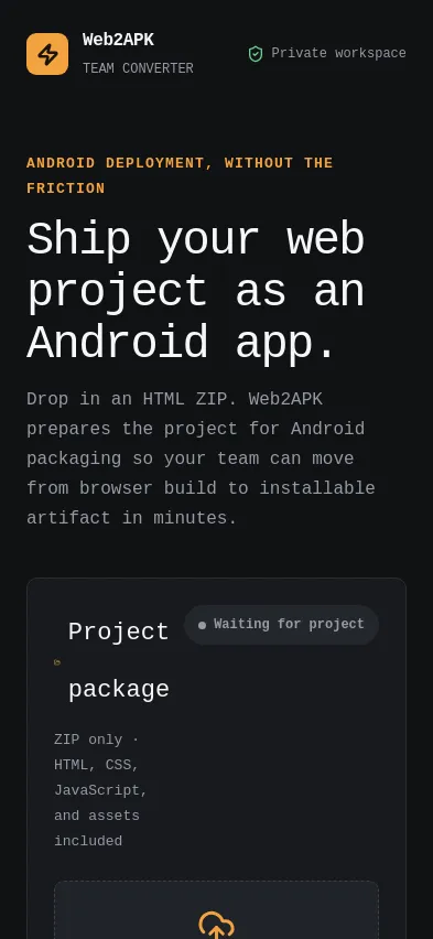 Web2APK Converter