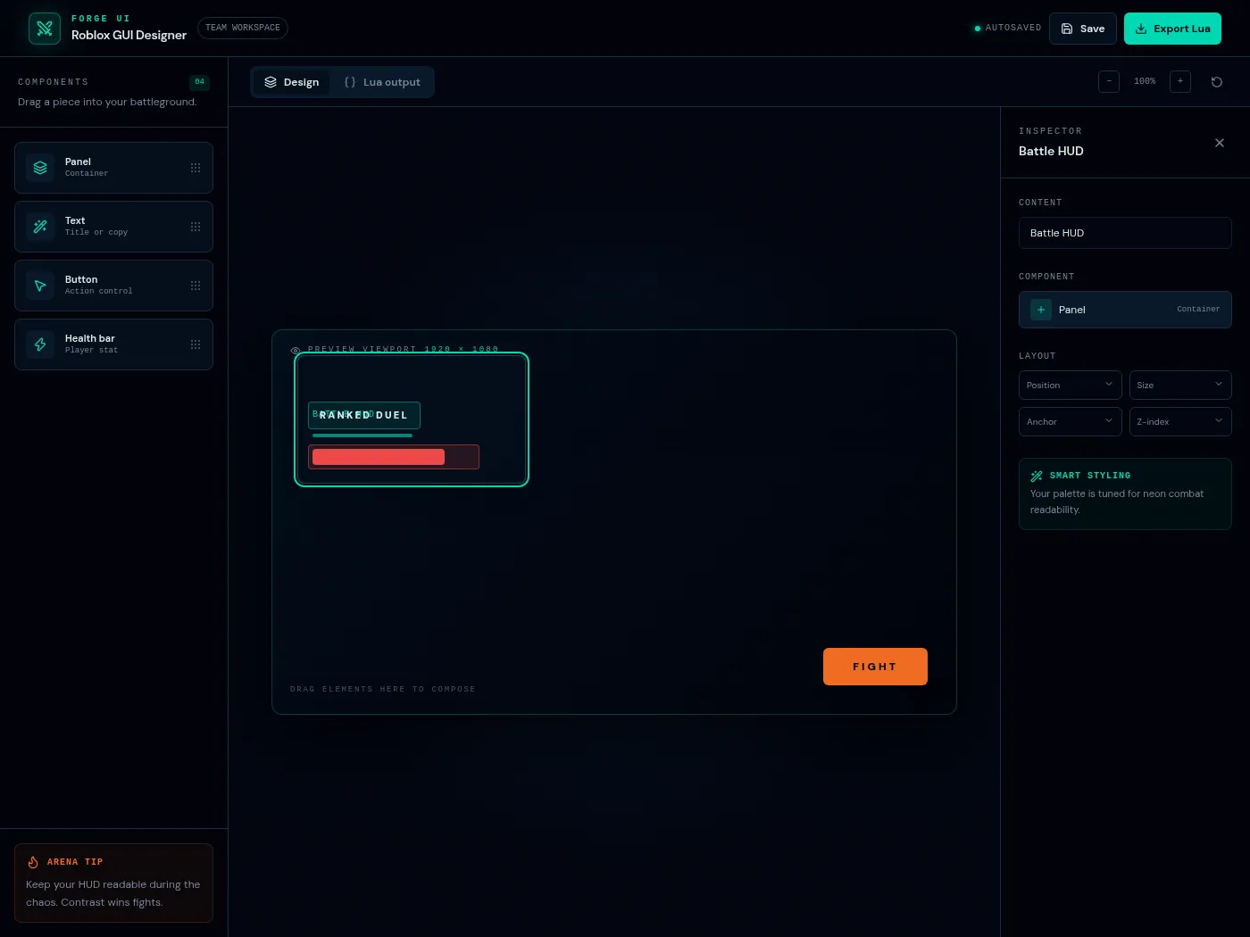 Roblox GUI Designer