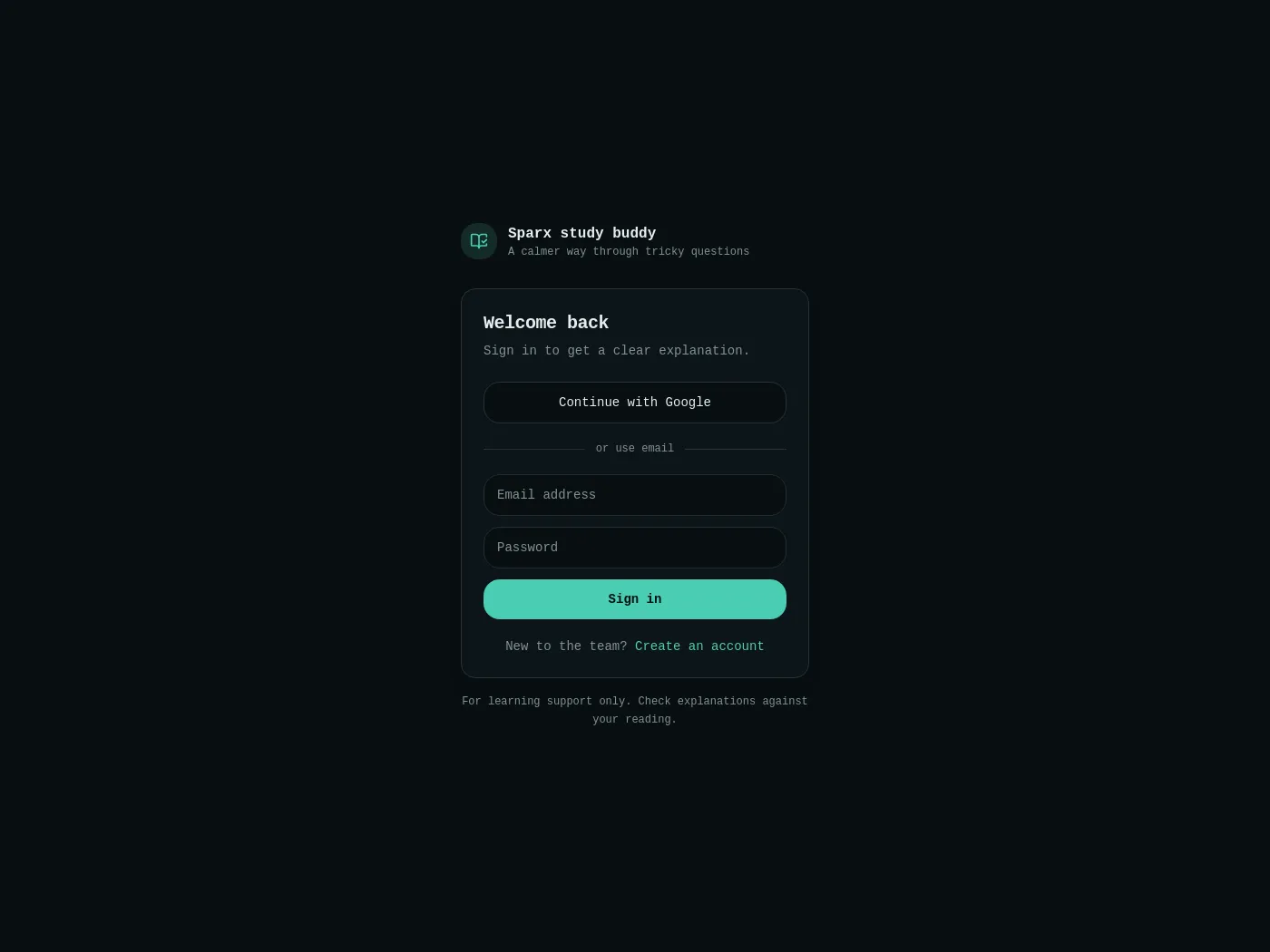 Sparx AI Answer Buddy