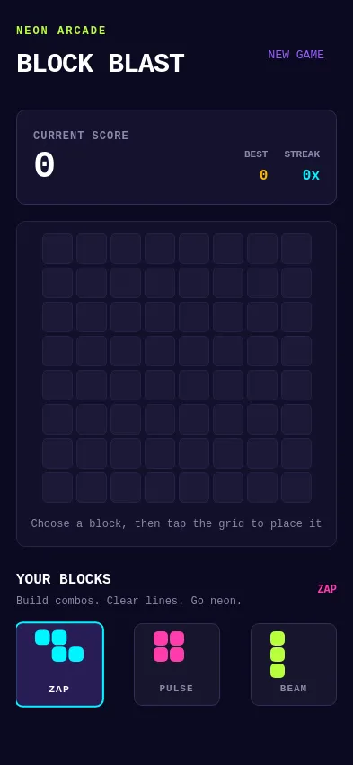 Neon Block Blast