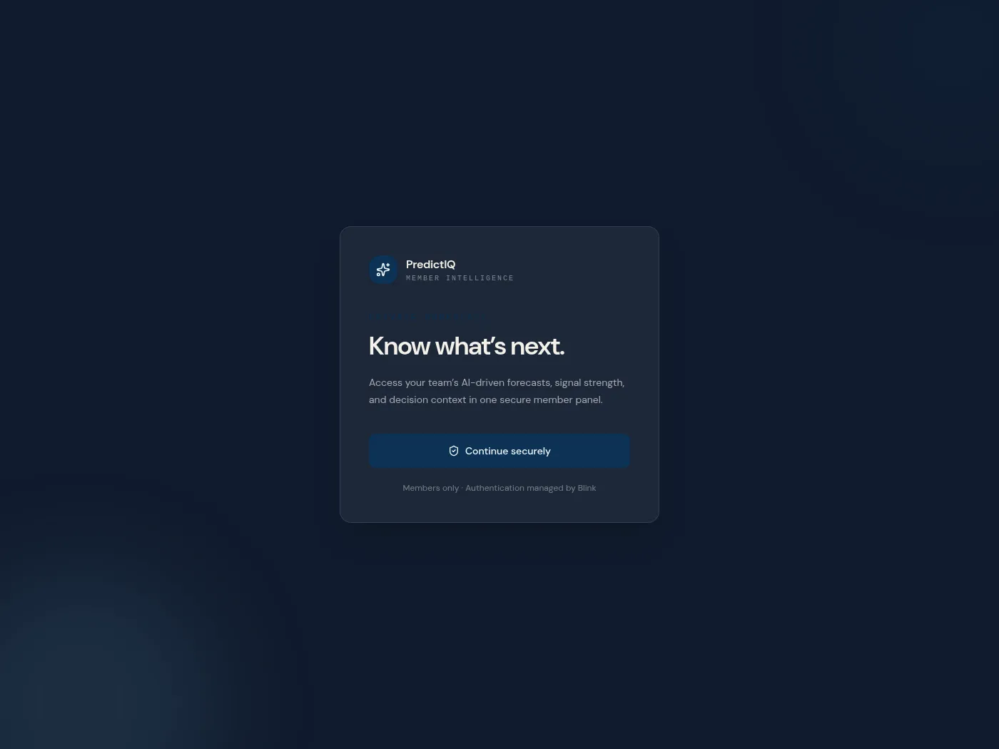 PredictIQ Member Panel