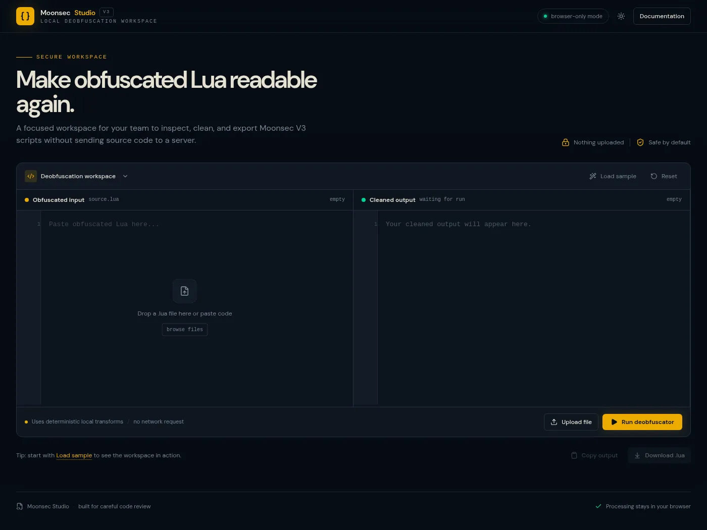 Moonsec Deobfuscator Web