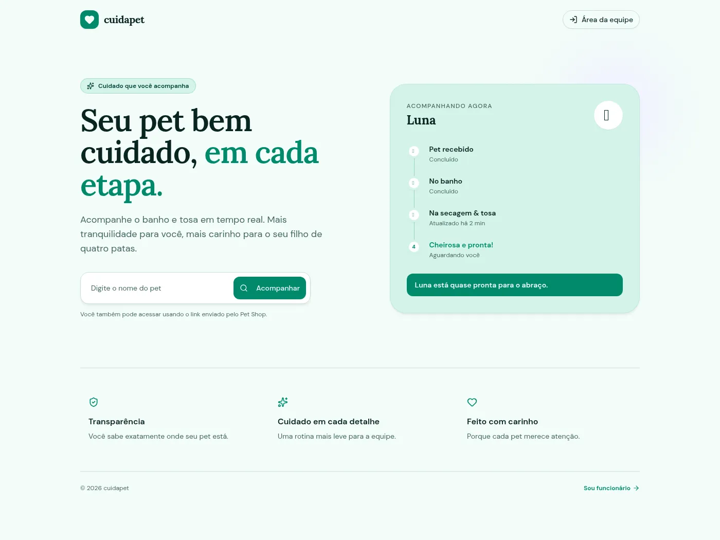 PetShop Status Tracker