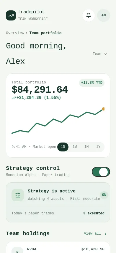 TradePilot Mobile