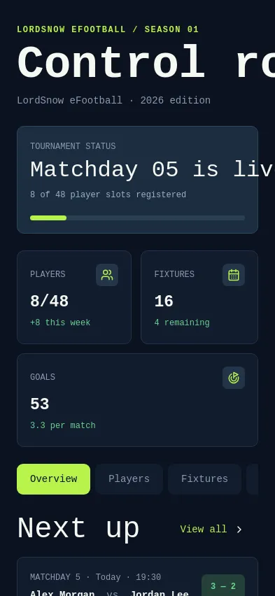 eFootball Tournament Maker