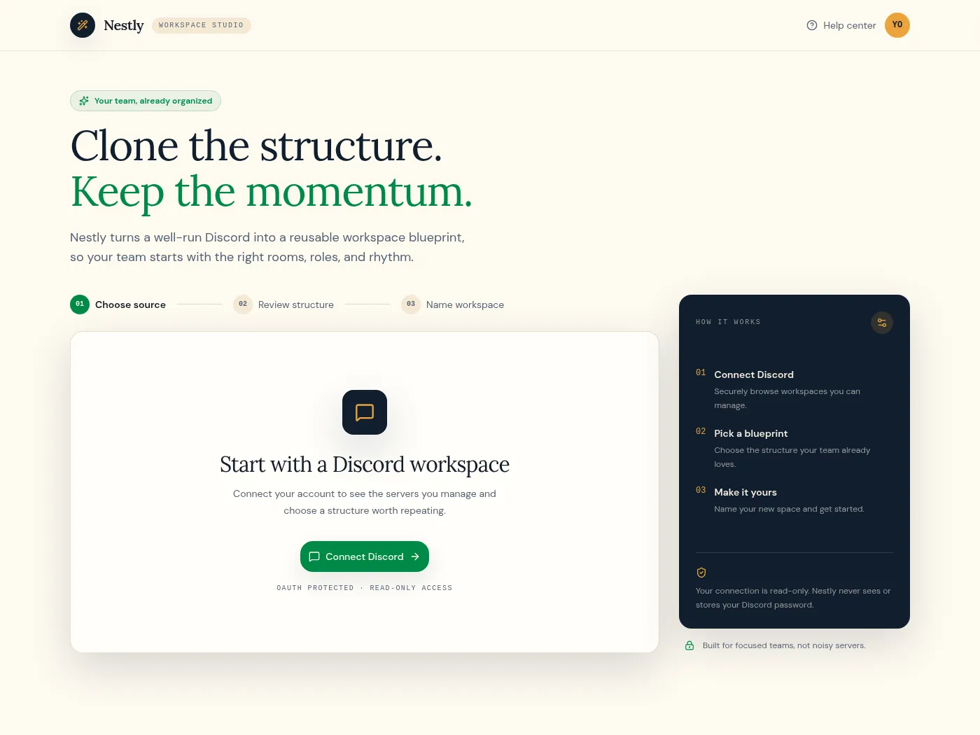 Discord Workspace Cloner