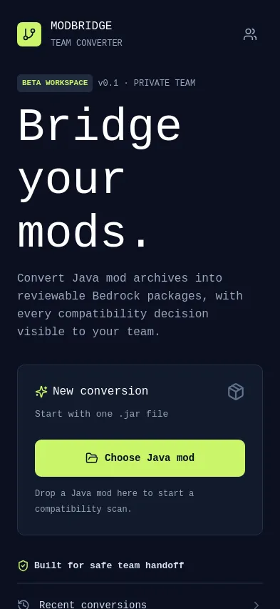 ModBridge Mobile