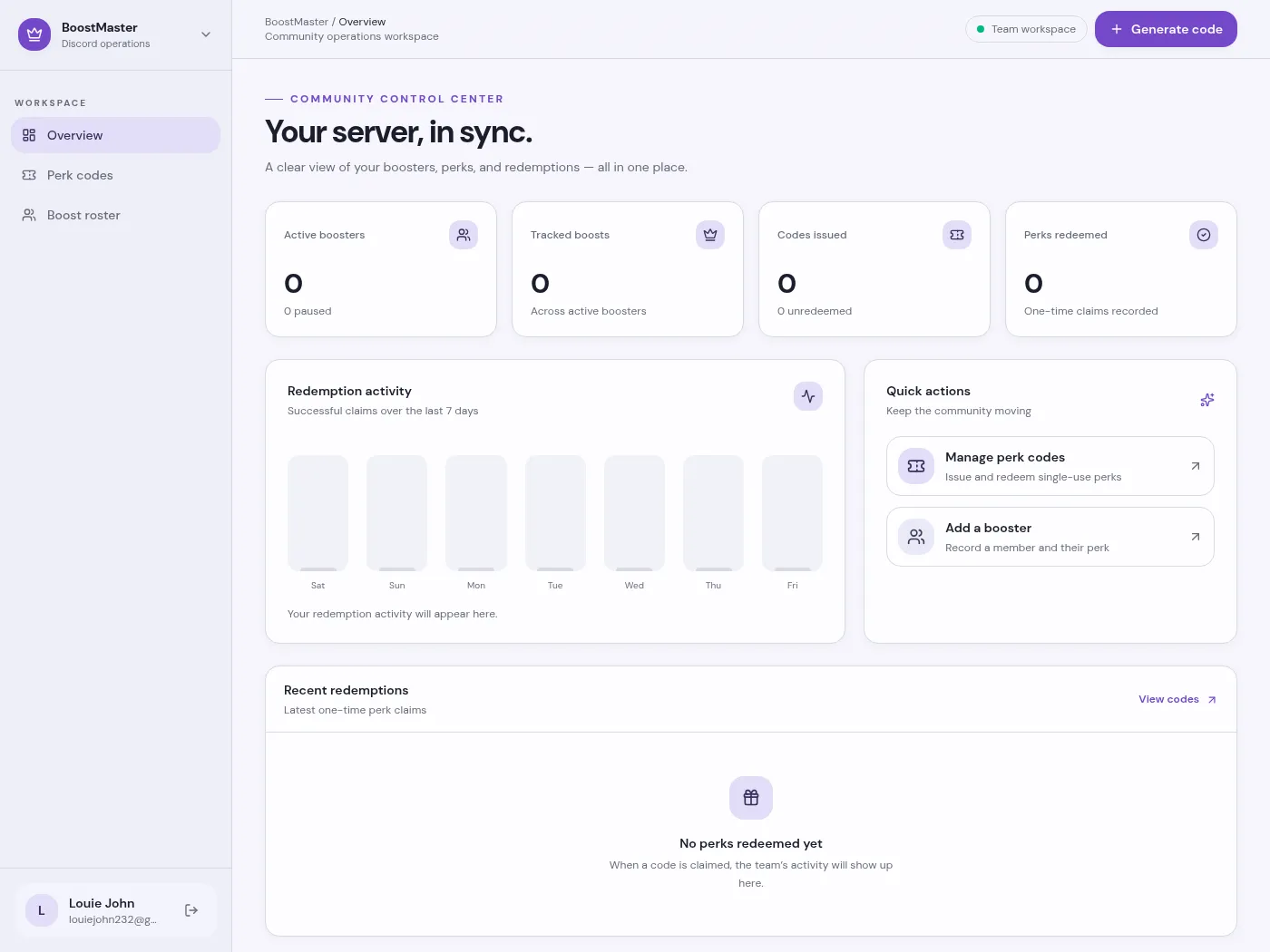 BoostMaster Discord Suite