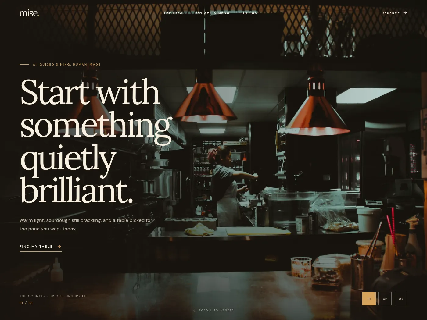 AI Restaurant Site