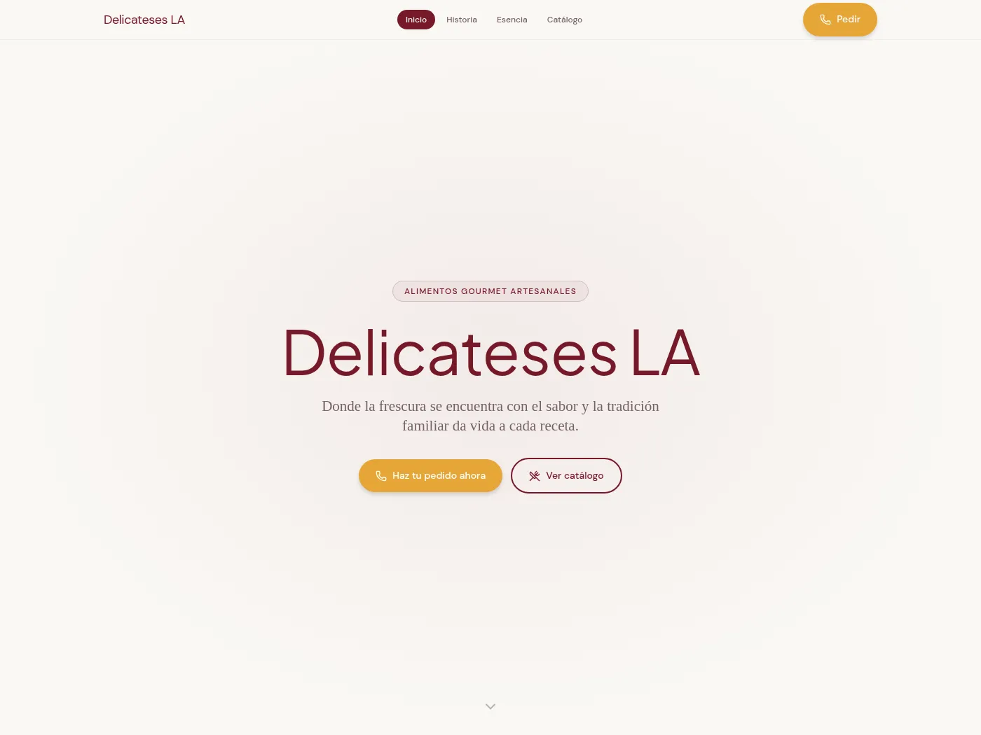 Delicateses LA Web