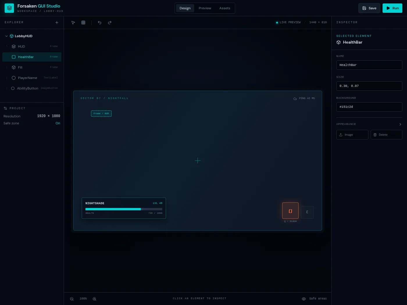 Forsaken GUI Studio