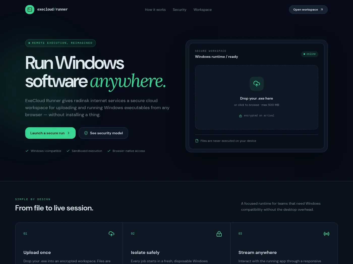 ExeCloud Runner