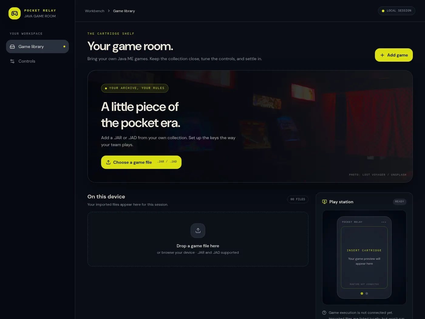 Java Game Emulator Web