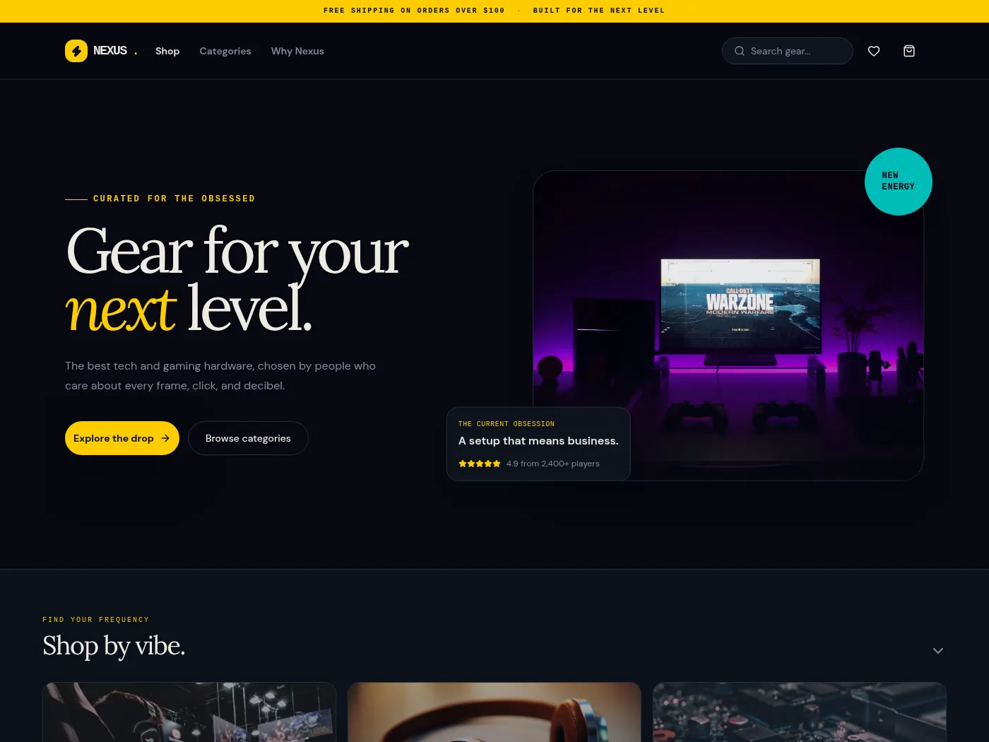 Tech & Game Storefront