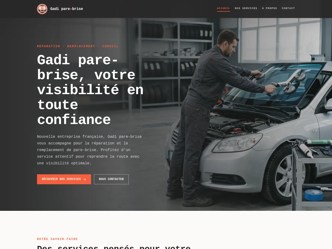 Pare-Brise Booking Portal