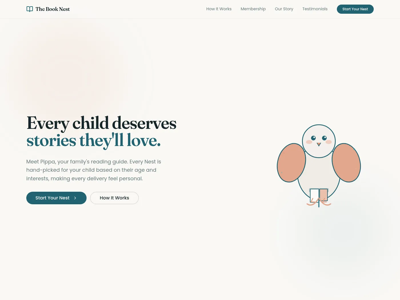 Book Nest Homepage