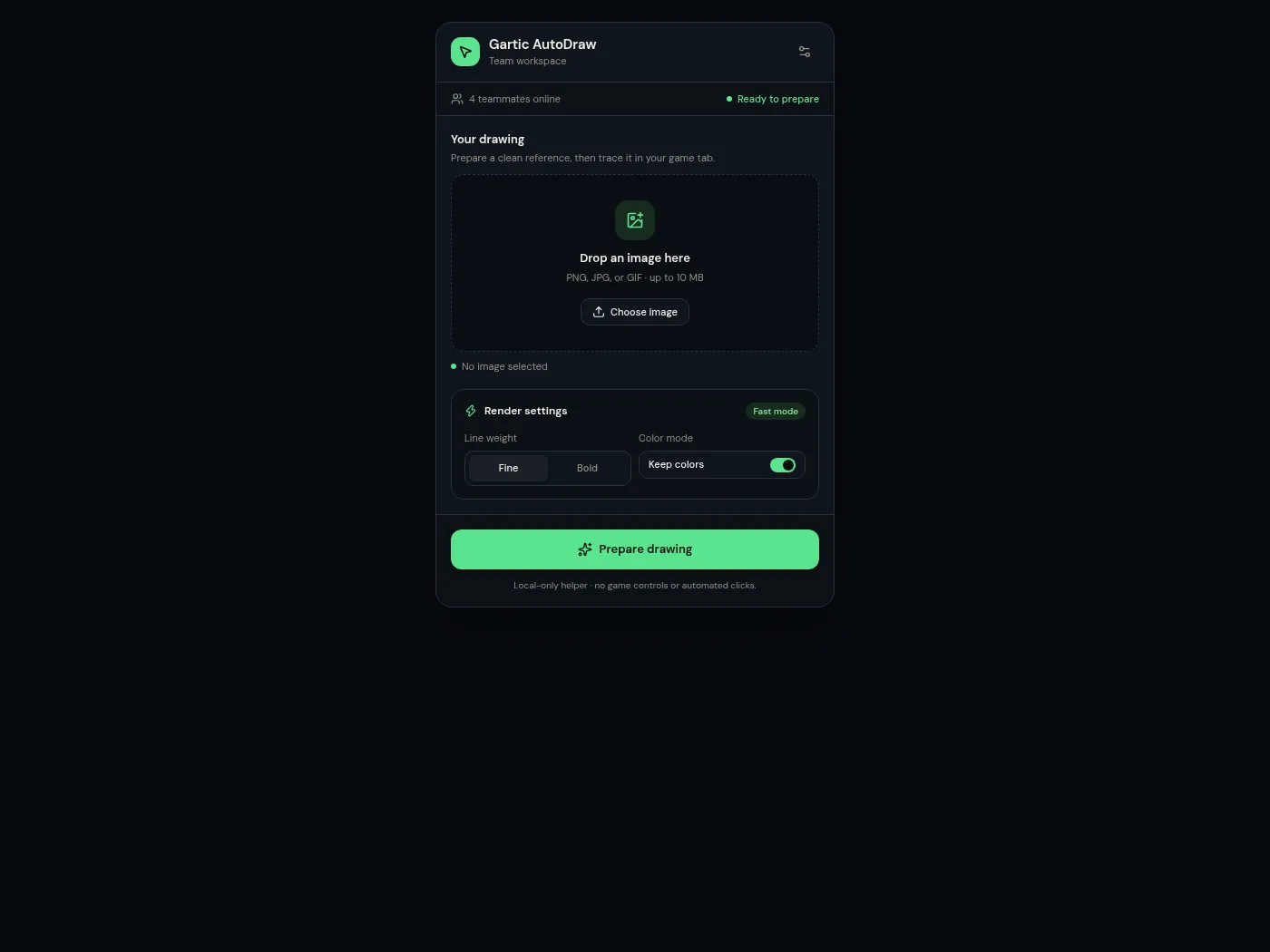 Gartic AutoDraw Extension