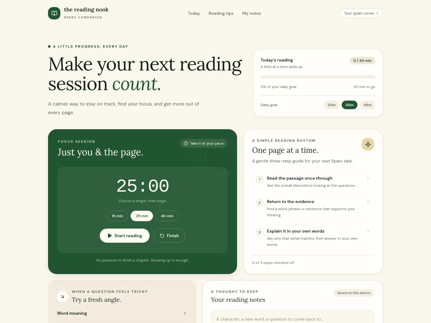 Sparx Reader Helper