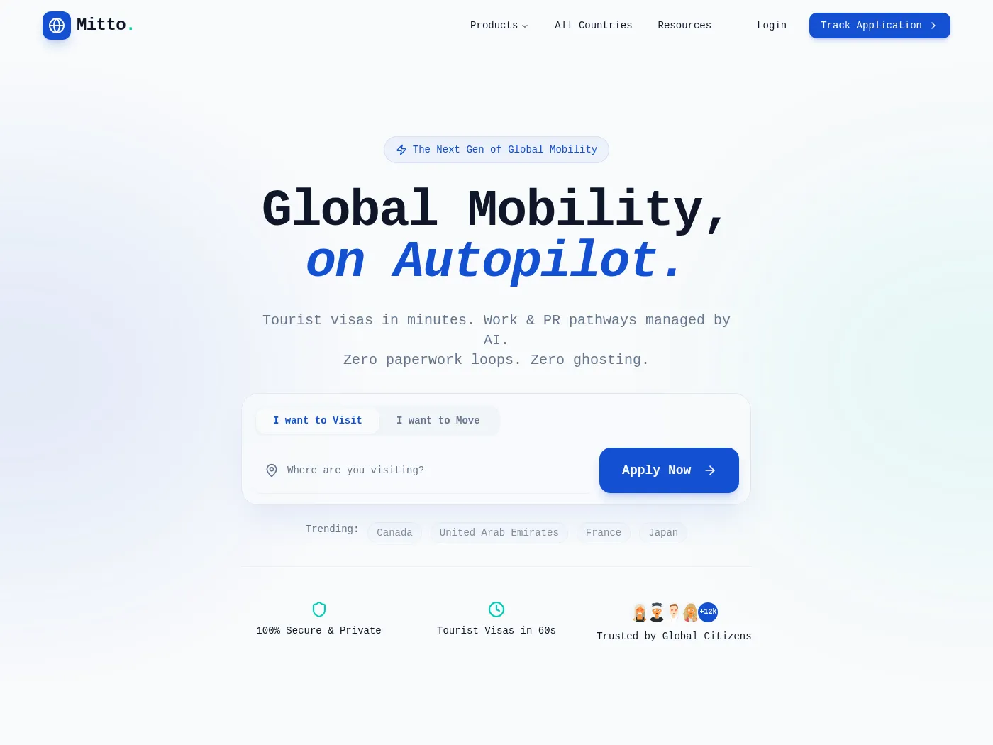 Mitto Mobility Portal