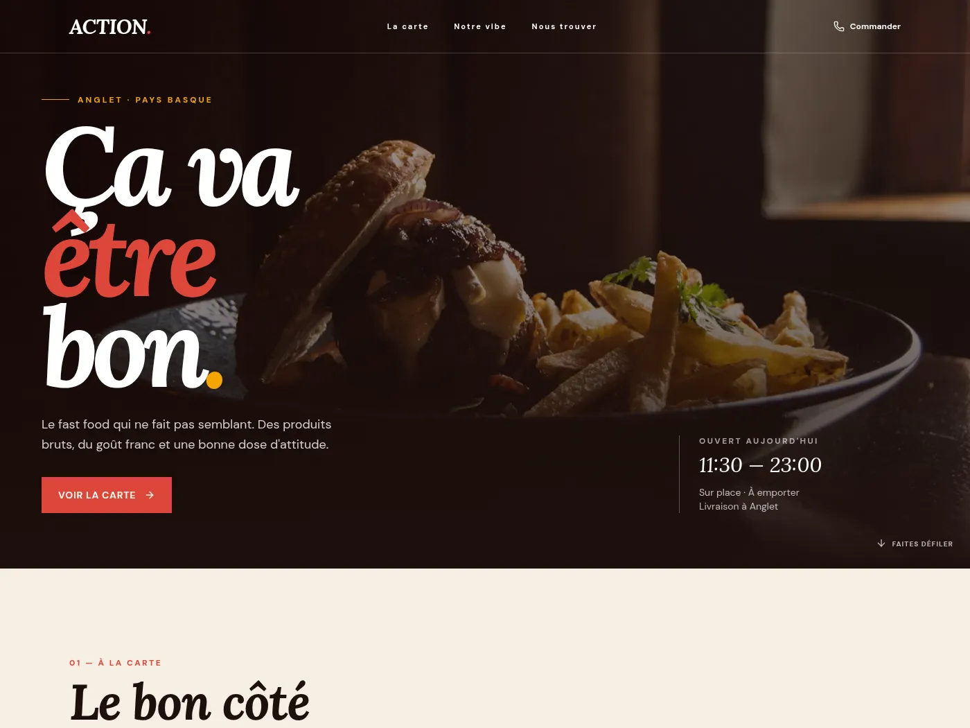 Action Fast Food Site